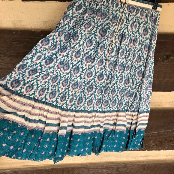 Skirts | Boho Gypsy Oracle Skirt Sage Drawstring Midi Broomstick Hippie Bohemian Nomad | Poshmark